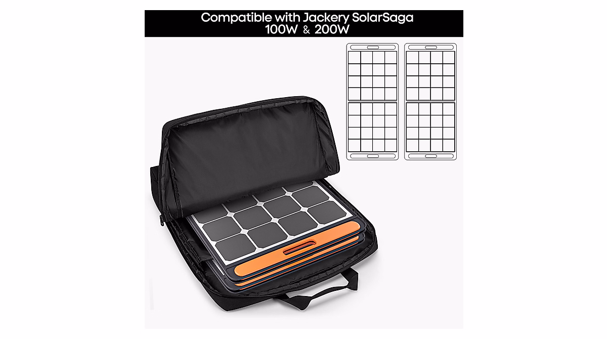 HODRANT Solar Panel Storage Bag Compatible with Jackery SolarSaga 100W ...