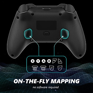 Dinosoo RGB Wireless Controller for Xbox Series X/S/Xbox One/Xbox One S/One X, Android PC, Built-in Battery Dual Vibration Turbo Function 3.5mm Headphone Jack Macro Function, 2.4GHz Adapter 1025 SYH