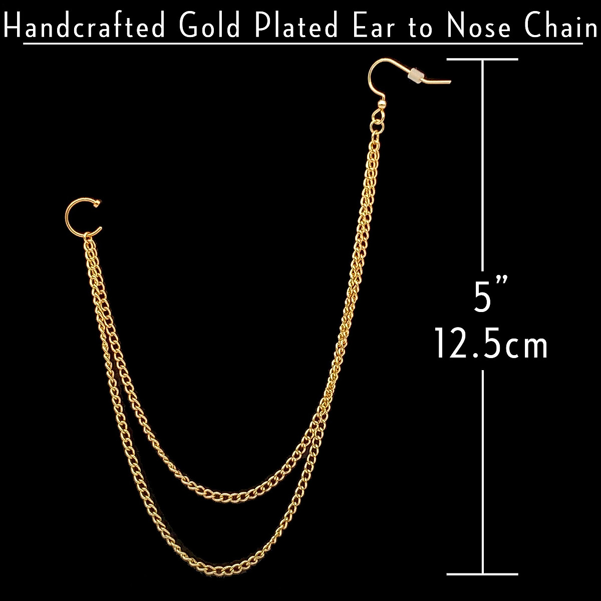 Body Candy Handcrafted Anodized Nose Ring to Dangle Earring 20 Gauge 5/16"