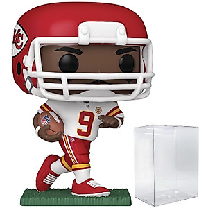 POP Football: Chiefs - Juju Smith-Schuster (Away Jersey) Funko Vinyl Figure (Bundled with Compatible Box Protector Case), Multicolor, 3.75 inches