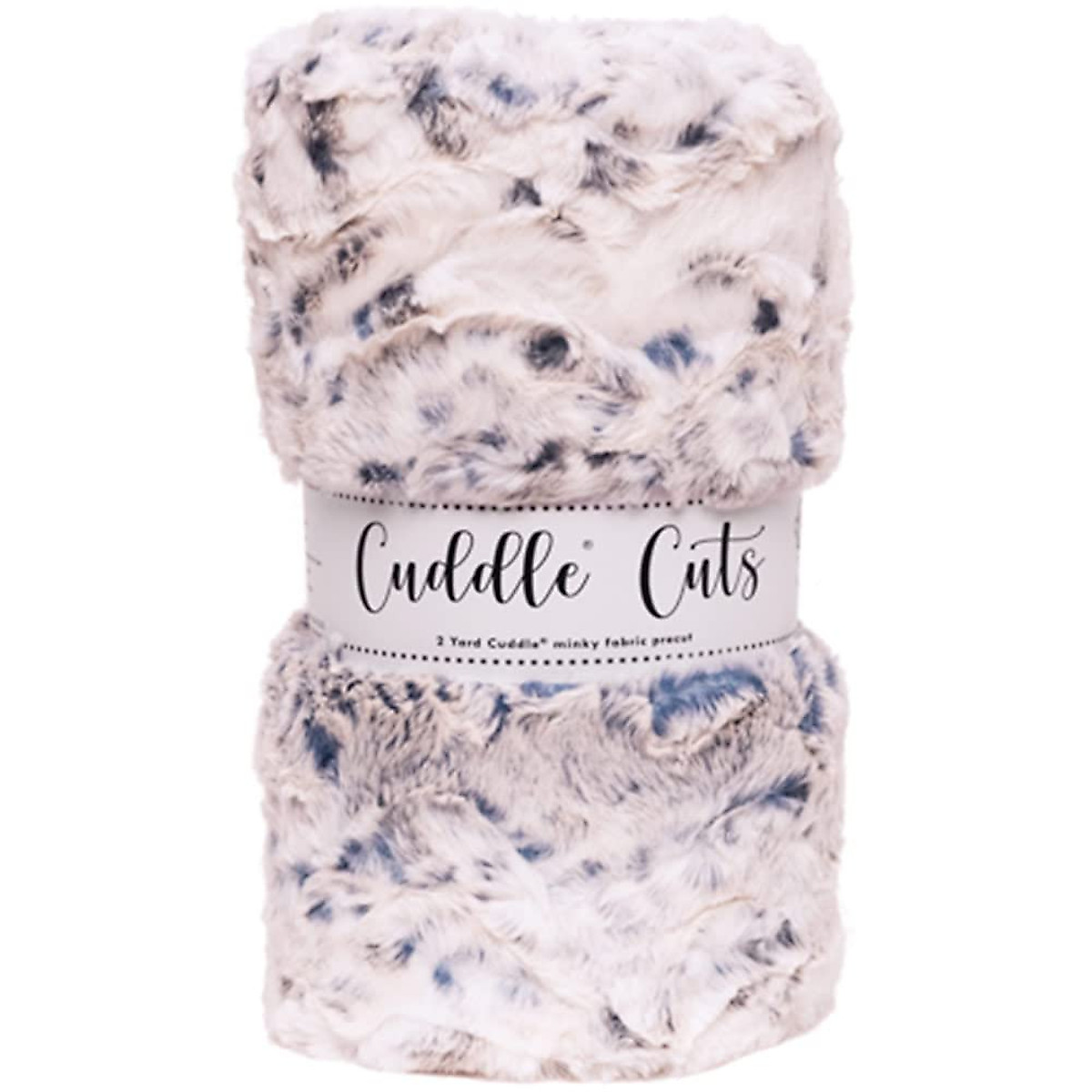 Minky Luxe Snowy Owl Navy Cuddle Cuts 1 2-Yard Cut Shannon Fabrics
