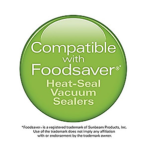 Hamilton Beach Vacuum Sealer, (3-Pack) 11 in x 16 ft Rolls for NutriFresh, FoodSaver & Other Heat-Seal Systems (78321)