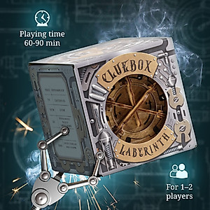 iDventure Cluebox - Cambridge Labyrinth - Escape Room Game - Puzzle Box - 3D Wooden Puzzle - Gift Box - Maze Puzzle - 3D Puzzles for Adults - Brain Teaser - Birthday Gift Gadget for Men - Money Box