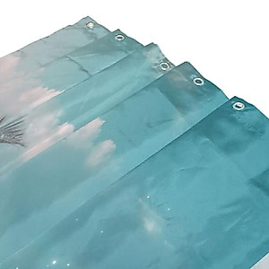 Kigai Flamingo Shower Curtains Waterproof Fabric Shower Curtain Bathroom Decoration with Hooks Washable Bathroom Shower Curtains 60x72 Inch