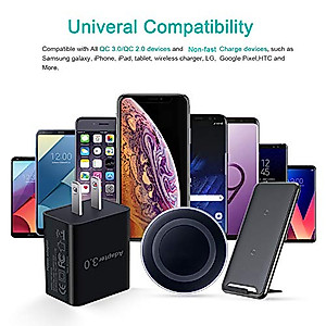 Besgoods Fast Charge 3.0 USB Wall Charger [4-Pack] 5V 3A Fast Charging Block 18W QC Power Adapter for Wireless Charger Stand, Compatible with iPhone 14 Pro Max Samsung Galaxy S23 Ultra 22 21 20 A03s