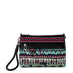 Sakroots Campus Mini Crossbody, Pinkberry One World