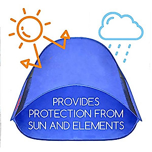 MYDEAL PRODUCTS Pop Up Dog Shelter Weather Resistant Doggy Tent for Shade and UV Sun Protection - Perfect for Yard, Camping, Beach and Outdoors!