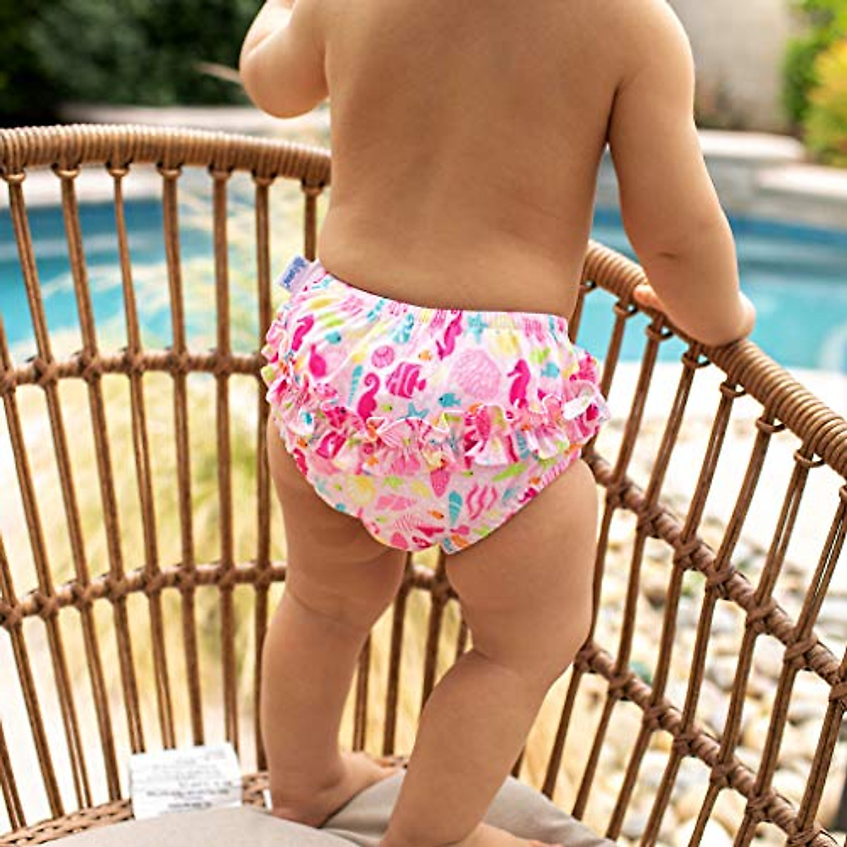 i Play Girls Swim Diaper Pink Sealife-24 Months