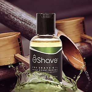 eShave Pre Shave oil for men- protects from shaving irritation and razor burn- for smoothest shave and silky skin- All Natural Shaving oil 2 oz