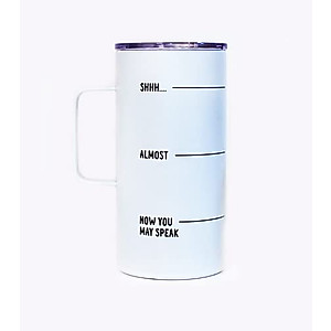 Wild Eye Designs Iceware Insulated Stainless Steel Double Wall XL Coffee Mug (20 fl oz) WHITE, SHH