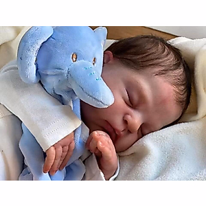 Anano Realistic Newborn Reborn Baby Doll Boy 20 Inch Handmade Soft Lifelike Baby Boy Doll Silicone Vinyl Life Size Babys Dolls