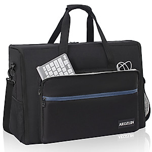 AKOZLIN LCD Screens/TVs(up to 2) Transport Tote Bag for 27" - 32" Displays Padded Monitor Carrying Travel Case (NOT FOR IMAC) With Shoulder Strap
