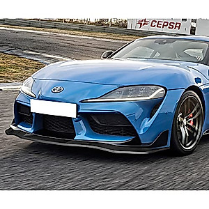 DriftX Performance, 3PCS Front Bumper Lip Kit fit for Compatible with 2019-2023 Toyota Supra A90, STP-Style Splitter Trim Protection Spoiler, Air-Dam-Chin-Diffuser (Unpainted Matt Black)