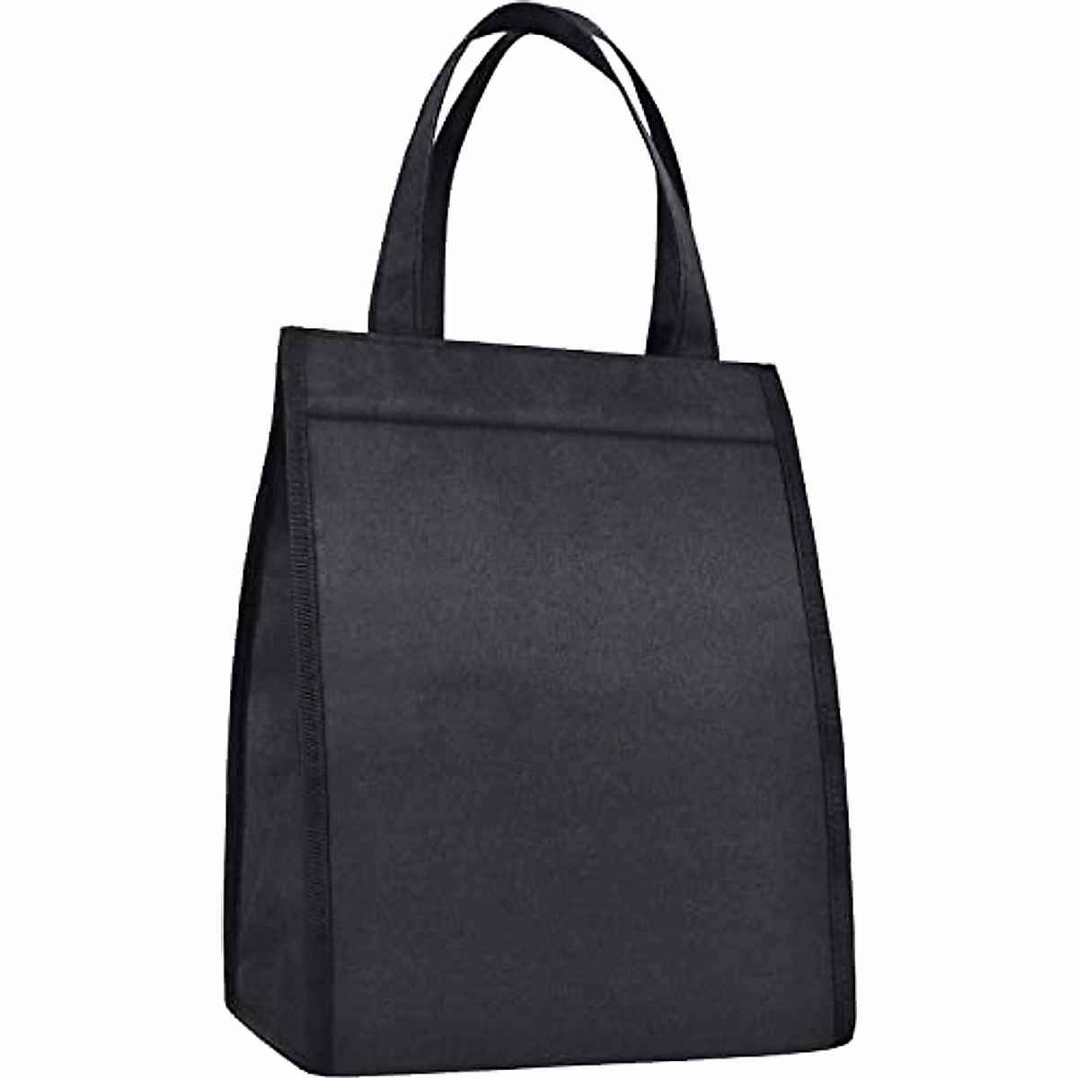 BOOEUDI Insulated Lunch Bag, Lunch Bag for Women Men, Large Adult Lunch Box Tote Bag with Interior Pockets, Reusable Lunch Box for Office, Work, Picnic Beach or Travel, Black