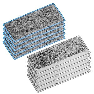 Garbage fighter Mopping Pads Replacement for iRobot Braava Jet M6 (6012) (6110) (6112) (6113) - 10 Pack Washable Reusable Sweeping Cloth Pads - Wi-Fi Connected Robot Mop (5 Wet Pads and 5 Dry Pads)