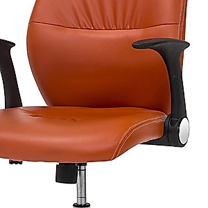 CRIBEL Icaro Presidenziale Poltrona, Metallo Cromato, Arancio