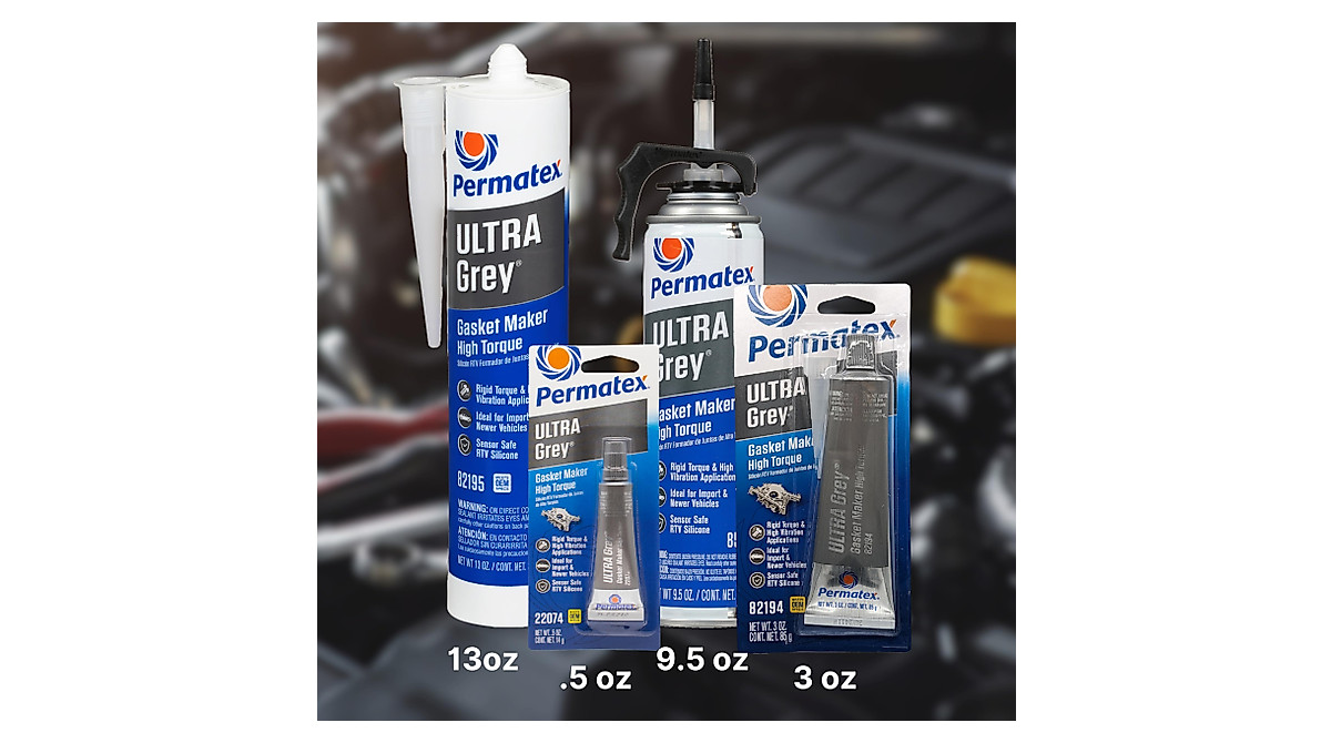 Permatex Ultra Grey RTV Silicone Gasket Maker | High-Torque Sealant