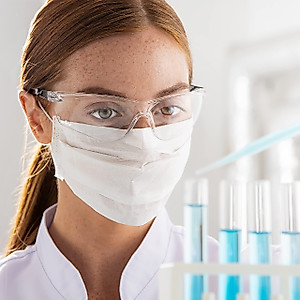 NoCry ANSI Z87.1 Safety Glasses with Scratch Resistant Coating - Anti Fog Safety Glasses, Clear Safety Glasses for Men, 100% UV Resistant Eye Protection Glasses - Suitable for Indoor or Outdoor Use