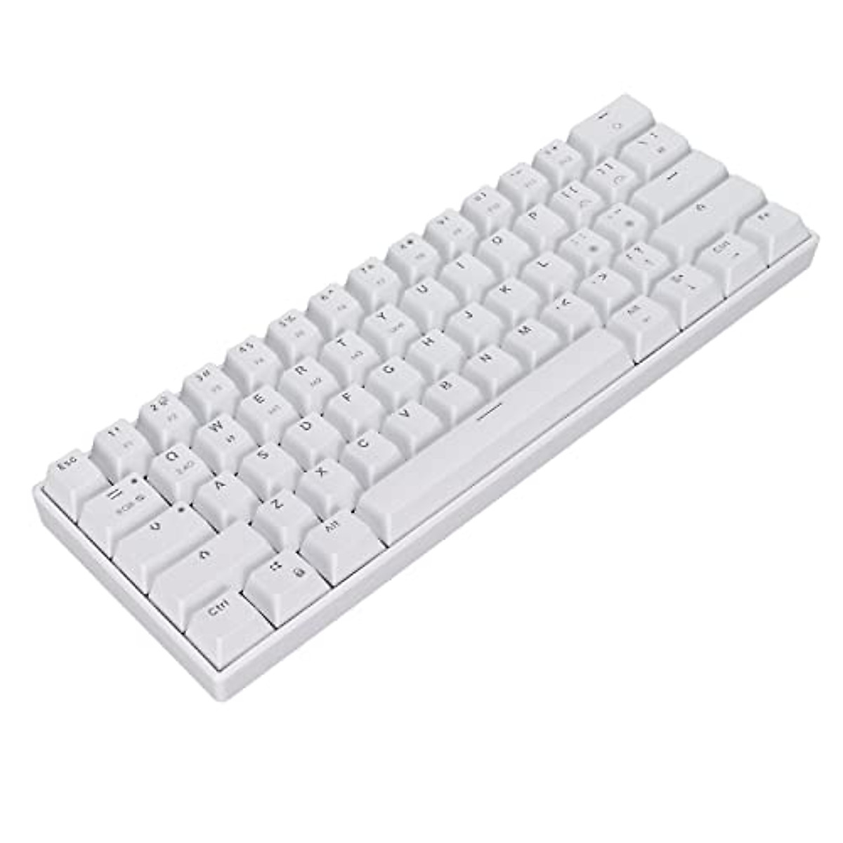 Zyyini Mechanical Keyboard, 61 Key Mechanical Gaming Keyboard with RGB Backlit Computer Keyboard, 3 Mode Connection, for Windows/for HarmonyOS/for Android/for iOS(Red Shaft)
