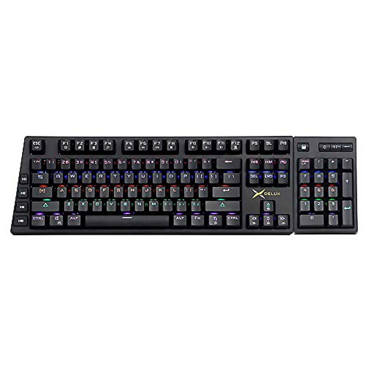 DeLUX KM12 Programmable Wired Mechanical Keyboard and Numeric Keypad Combo