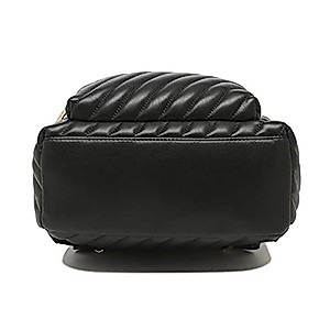 Michael Kors Erin Medium Quilted Women's Backpack (Black / Gold)