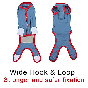 JoyDaog 2Pcs Dog Surgery Recovery Suit Substitute E-Collar & Cone,Recovery Onesie Puppy Surgical,Cat Recovery Shirt Dog Wounds Bandages Prevent Licking Dog,S