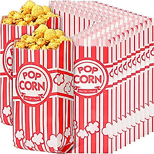 Popcorn Bags for Party, 1 Oz Paper Popcorn Bags Individual Servings Popcorn Boxes Red and White Popcorn Container Popcorn Holder for Circus Carnival Birthday Party Favor(800 Pieces)