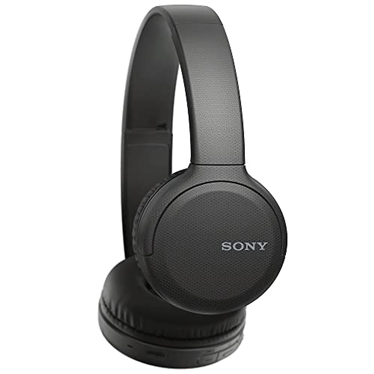Sony WH-CH510 Wireless Bluetooth On-Ear Headphones (Black), USB-C Charging and Built-in Microphone with Knox Gear Hard-Shell Case Bundle (2 Items)