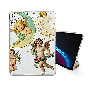 Cute Renaissance Angels Cupid case Compatible with iPad Mini Air Pro 7.9 8.3 9.7 10.2 10.9 11 12.9 inch Pattern Cover New 2022 2021 Trifold Stand 3 4 5 6 7 8 9 Generation 591 (8.3 Mini 6)