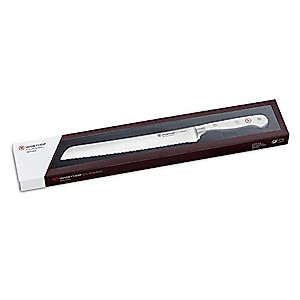 Wusthof Classic White 9 Inch Bread Knife (1040201123), Double Serrated Edge, Precision Forged High-Carbon Stainless Steel Blade