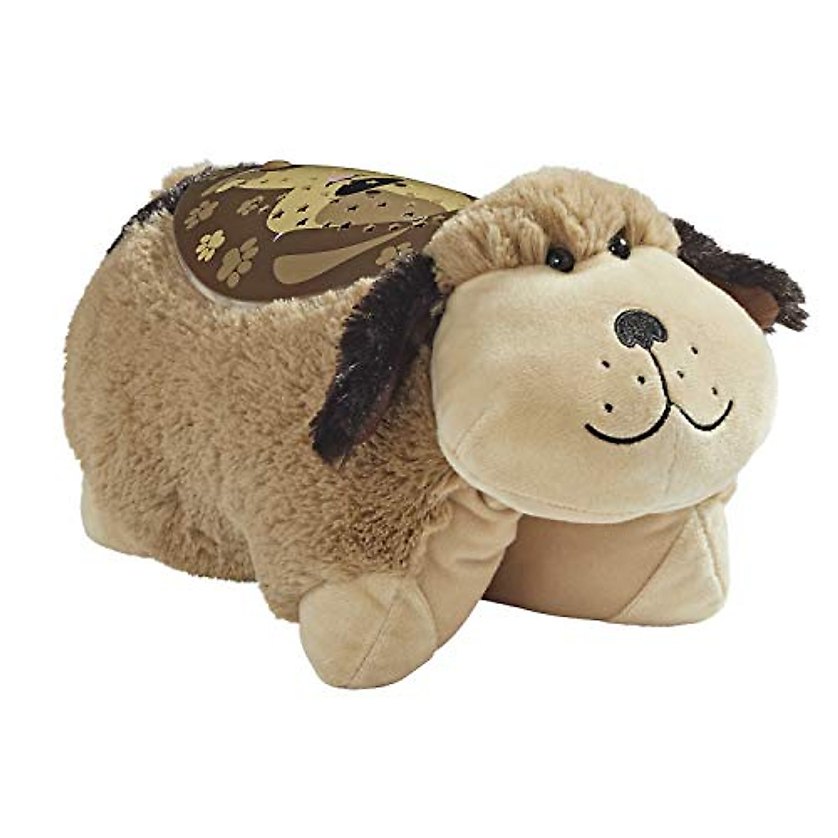 Pillow Pets Signature Snuggly Puppy Sleeptime Lite, 1 Count (Pack of 1), Brown