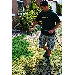 1 gallon pre-mixed, ready to use lawn paint. Includes trigger sprayer and 35" hose for easier application.