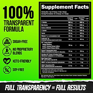 ALPHA LION Superhuman Burn 2-in-1 Metabolism Booster Pre Workout, Weight Loss Supplement, Appetite Suppressant, Fat Loss Support, Energy & Focus Powder (21 Servings, Hulk Juice)