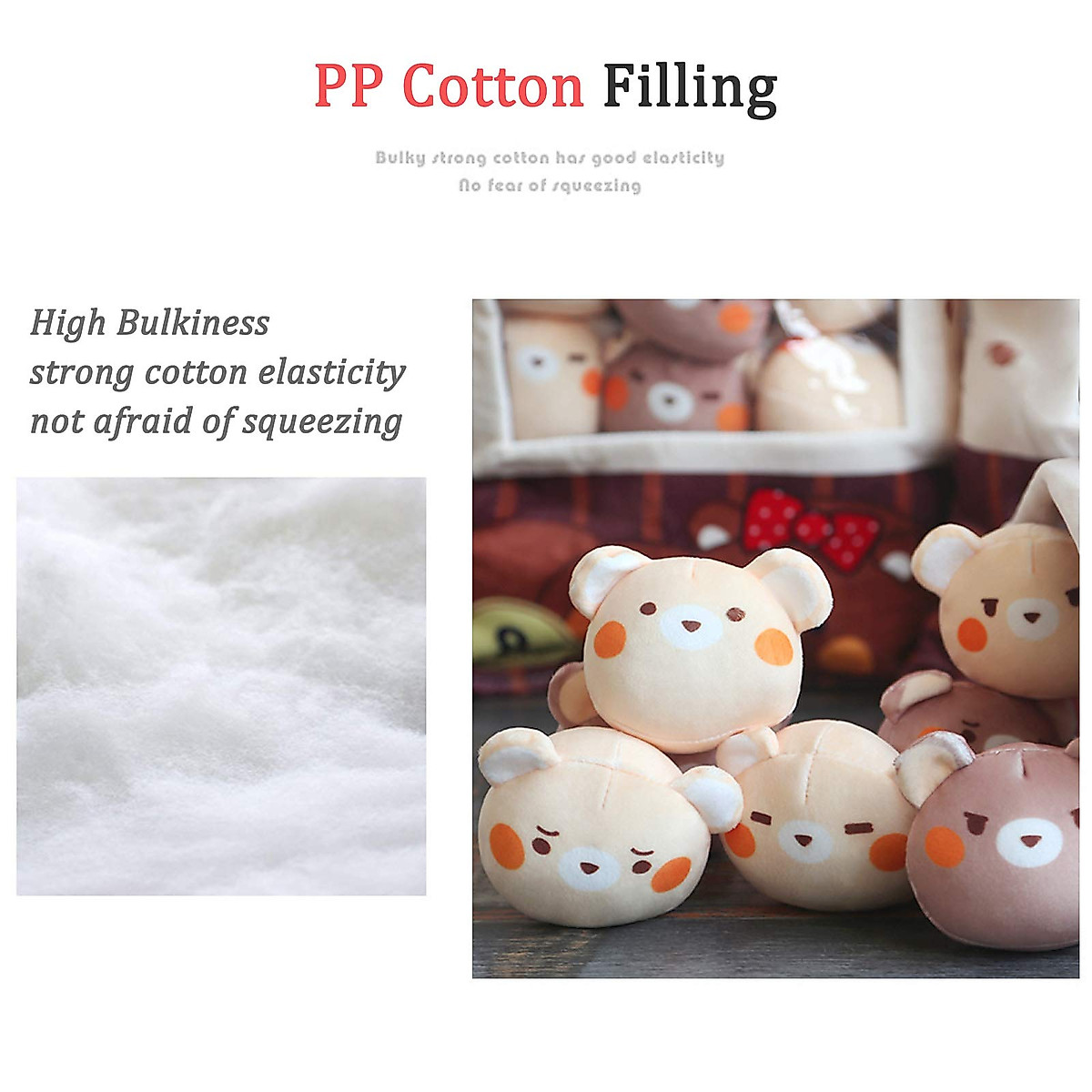 Nenalayo Cute Bag of Chocolate Bear Plush Toy Soft Throw Pillow Stuffed Animal Toys Creative Gifts Room Decor Creative Gifts for Girls