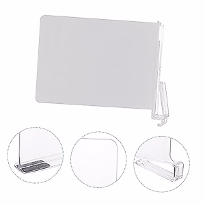 KITANDOVE 2pcs Clothes Board Drawer Separators Clothing Drawer Dividers Closet Shelf Divider Clear Shelf Closet Dividers Closet Shelf Separator Clear Wardrobe Partitions Drawers Dividers Abs