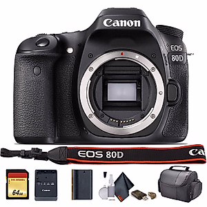 Canon EOS 80D DSLR Camera (1263C004) - Starter Bundle (International Model)
