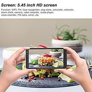 5.45 Inch Screen Dual Sim Mobile Phone, MTK6779 Quad Core CPU 3 Card Slots ABS Smooth Running Speed Unlock Smartphone for Playing Games (Gold)