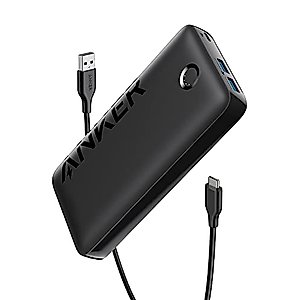 Anker Power Bank, 20,000mAh Portable Charger with USB-C Fast Charging, Works for iPhone 15/15 Plus/15 Pro/15 Pro Max, iPhone 14/13/12 Series, Samsung, iPad Pro, AirPods, Apple Watch, and More