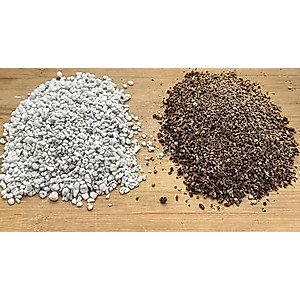 2 Gal. Perlite & Vermiculite for Seedling, Cuttings, Propagatiion, Cactus & Succulent, Bonsai Tree Soil Mix - 1 Gal. Each