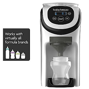 Baby Brezza Formula Pro Mini Baby Formula Mixer Machine Fits Small Spaces and is Portable for Travel– Bottle Makers Makes The Perfect Bottle for Your Infant On The Go, White