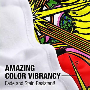 Atari Centipede Fleece Blanket White 36X58