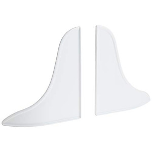 Prime-Line M 6086 Bath Tub Splash Guard, 9 in. x 10-3/4 in., Plastic, White