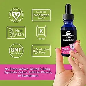 Cedar Bear - Herbal Detox for Kids - Luv Your Guts! a Liquid Herbal Supplement 1 fl oz / 30 ml