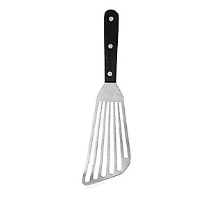 Atezch_ Fish Spatula, Nonstick Steak Shovel, Stainless Steel Slotted Turner with Sturdy Handle, Metal Oven Utensils Thin-Edged Design Ideal for Frying, Turning, and Grilling