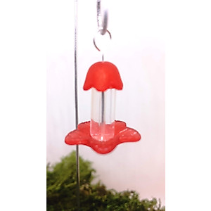 Fairy Garden Accessories. Set of 2 Miniature Bird Feeders.