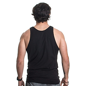 Ann Arbor T-shirt Co. Definitely Not on Drugs | Funny Party, Rave, Festival Club Humor Unisex Tank Top-(Tank, 2XL) Black