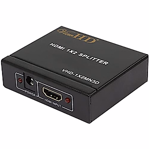 ViewHD 2 Port 1x2 Powered HDMI 1 in 2 Out Mini Splitter for 1080P & 3D | Model: VHD-1X2MN3D