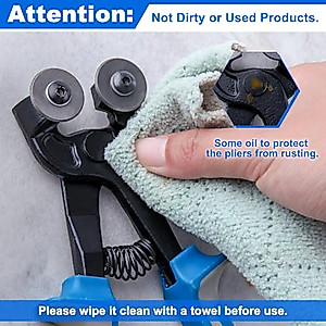 SPEEDWOX Glass Tile Nipper 8 Inches High Strength Tungsten Carbide Scoring Wheels for Quickly Cutting Porcelain Mosaic Ceramic Mirror Professional Glass Cutters Score Tile Working Tool Heavy Duty