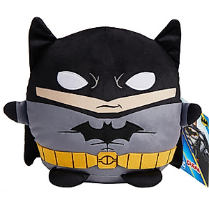 Mattel DC Cuutopia Batman Plush Toy, Super Hero Soft Rounded Pillow Doll, 10-inch Character Collectible