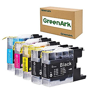 GREENARK Compatible Ink Cartridge Replacement for Brother LC75 LC71XL High Yield Ink Work for Brother MFC-J280W MFC-J425W MFC-J6510DW MFC-J6710DW MFC-J6910DW (2 Black, 1 Cyan, 1 Magenta, 1 Yellow)